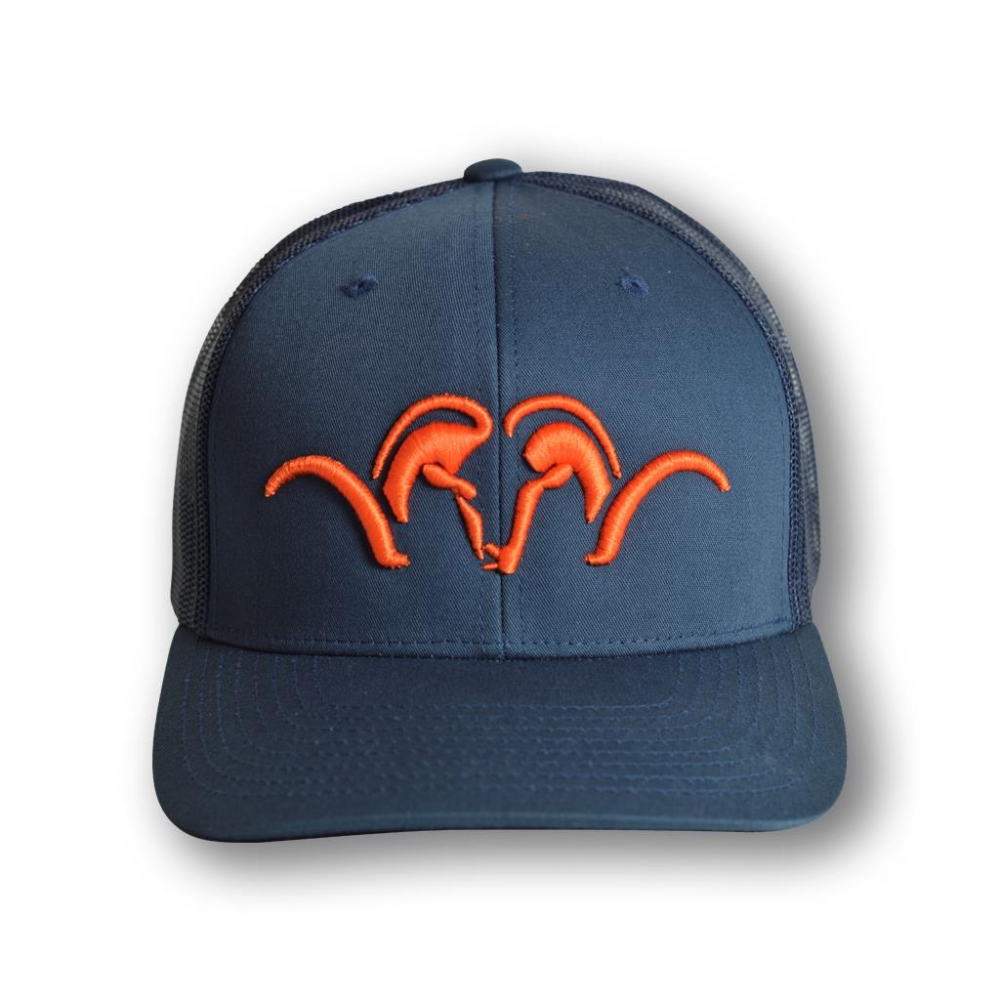 Blaser Cap "Mesh" Snapback Blue with Orange Argali Logo | Børsemaker ...