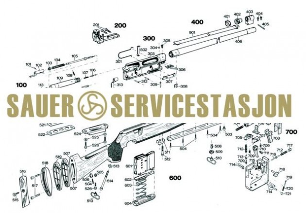 Helrenovering "full pakke" Sauer 200STR | Børsemaker Wear AS